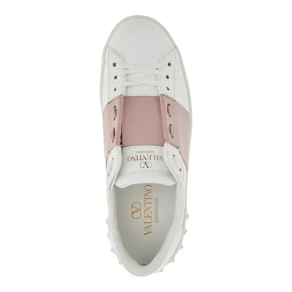 Valentino Garavani Open Leather Sneakers - Pink