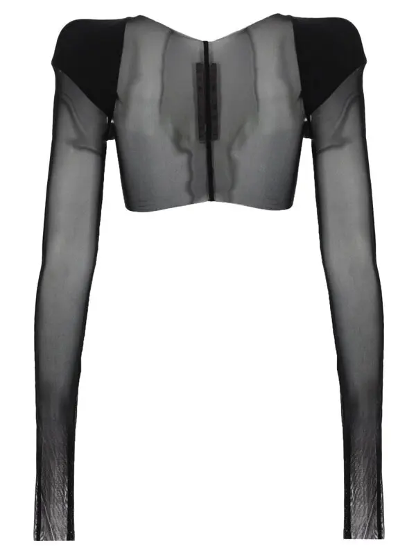 Rick Owens Cropped Mesh Top