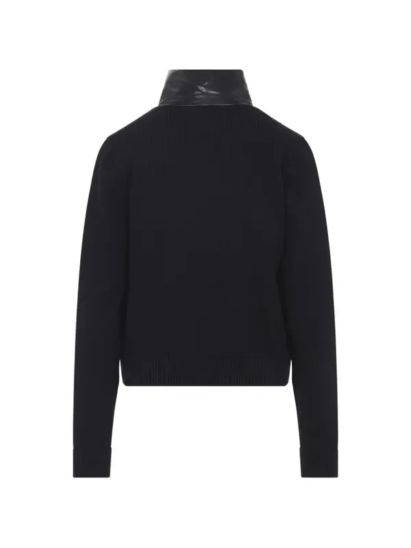 Moncler Padded Cardigan With Chest Logo Patch - Multicolor