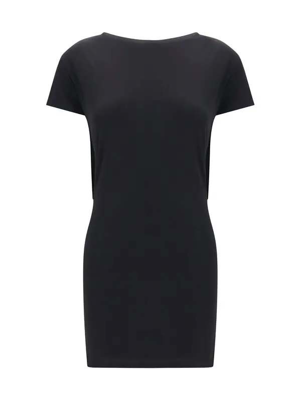 Jacquemus Mistral Dress In Viscose Jersey - Black