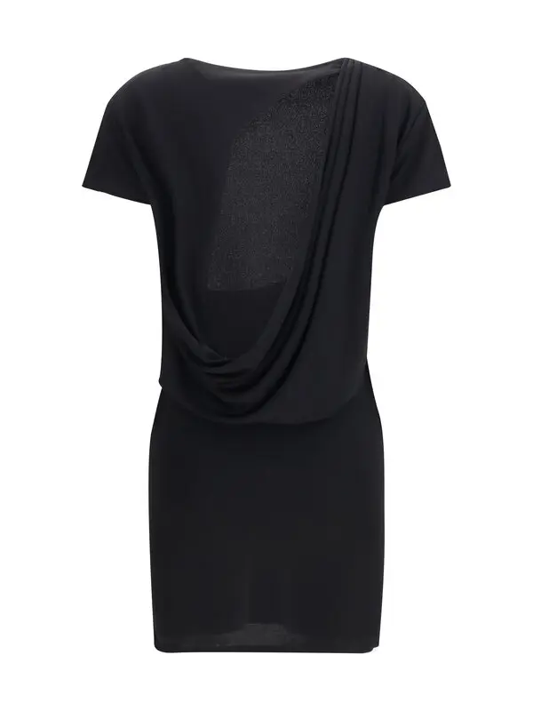 Jacquemus Mistral Dress In Viscose Jersey - Black