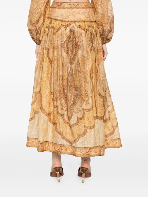 Zimmermann Wanderlust Maxi Skirt - Multicolor