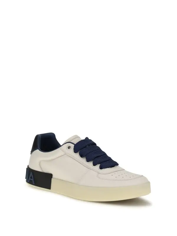 Dolce & Gabbana Portofino Leather Sneakers - Multicolor