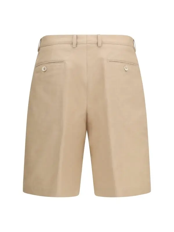 Brunello Cucinelli Cotton And Linen Tailored Shorts