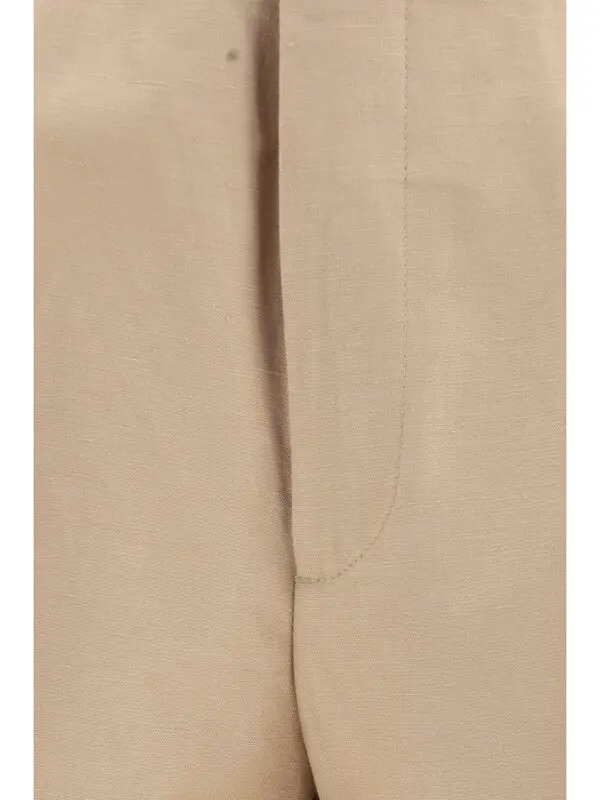 Brunello Cucinelli Cotton And Linen Tailored Shorts
