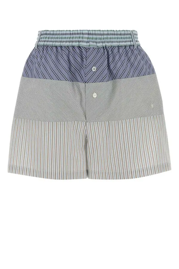 Moschino Embroidered Poplin Shorts - Multicolor
