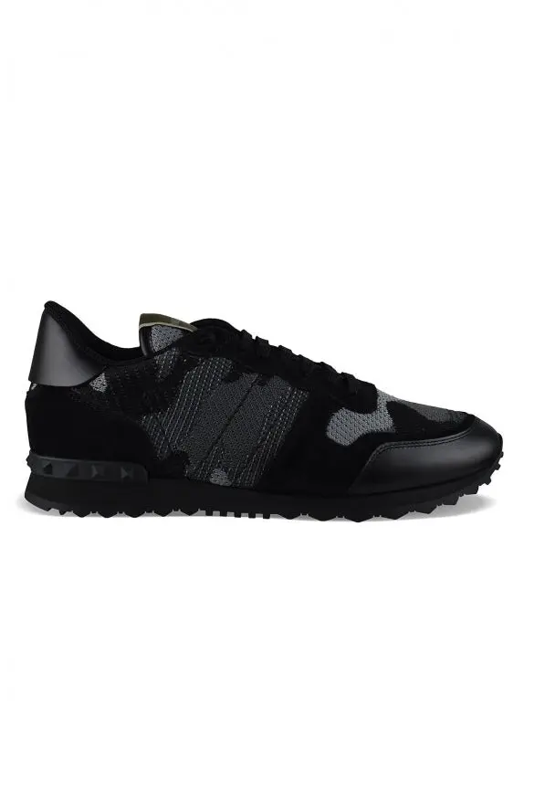Valentino Garavani Rockrunner Sneakers - Black