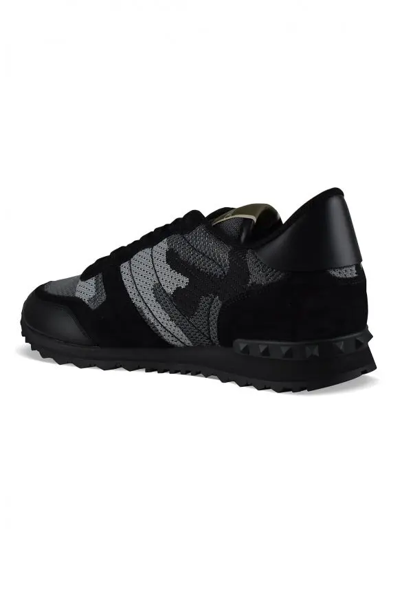 Valentino Garavani Rockrunner Sneakers - Black