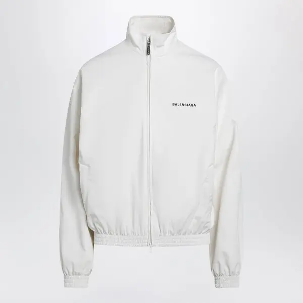 Balenciaga Track Jacket In Technical Polyester - White