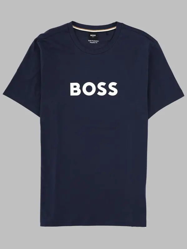 BOSS T-shirt Con Logo - Blue