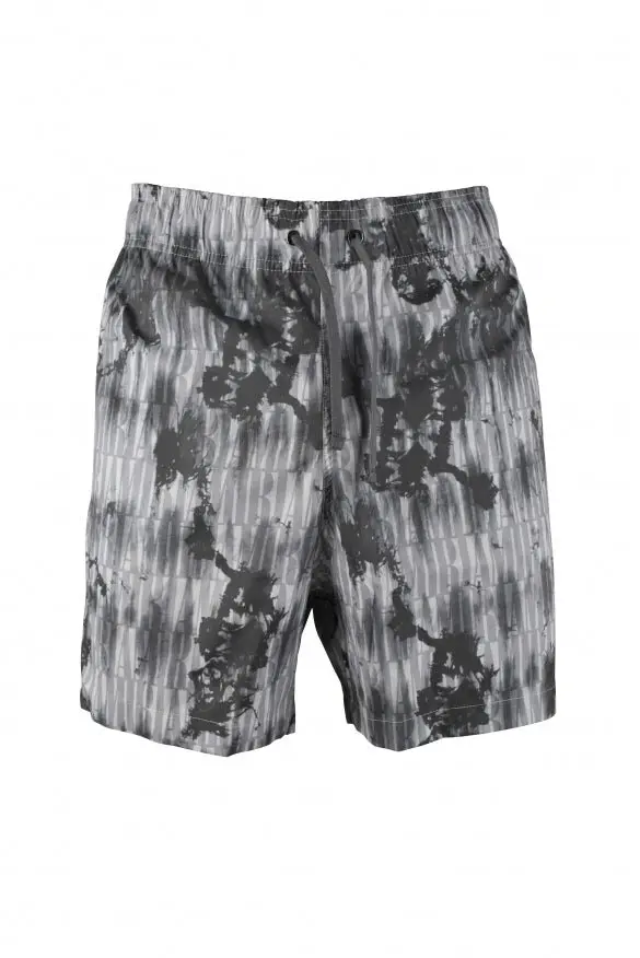 Amiri Swim Shorts With Tie-dye Print - Gray