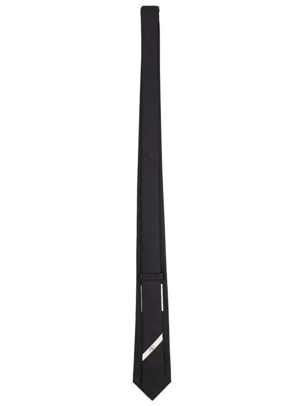 Valentino Garavani Logo Neck Tie - Black