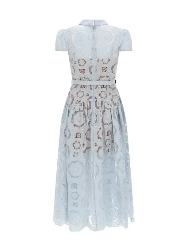 SELF-PORTRAIT Lace Midi Dress - Multicolor