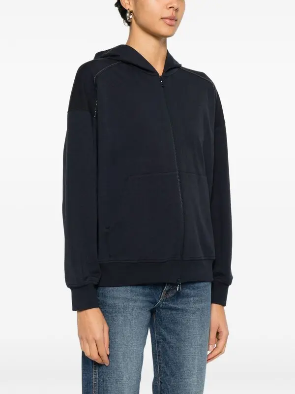Brunello Cucinelli Zip-up Cotton Hoodie - Multicolor