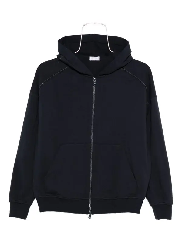 Brunello Cucinelli Zip-up Cotton Hoodie - Multicolor