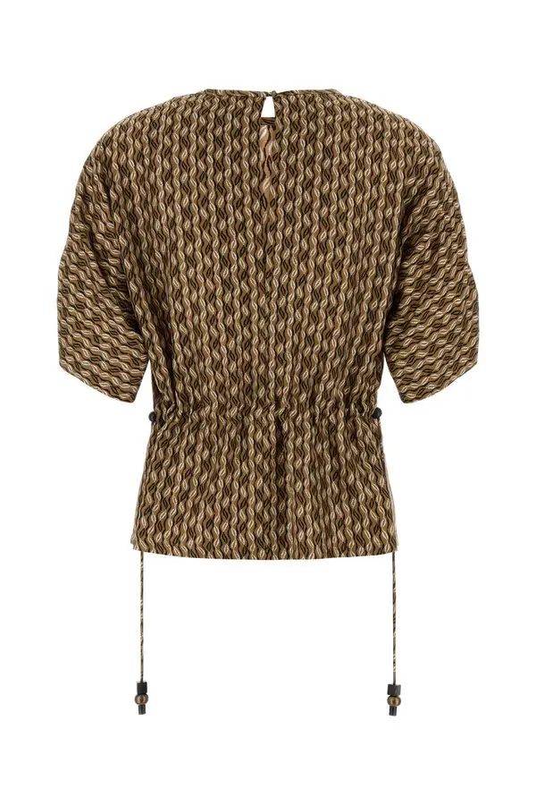 Max Mara Printed Silk Blouse