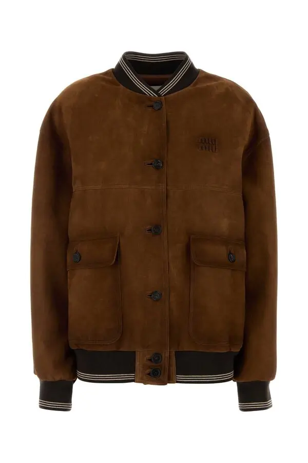Miu Miu Suede Bomber Jacket