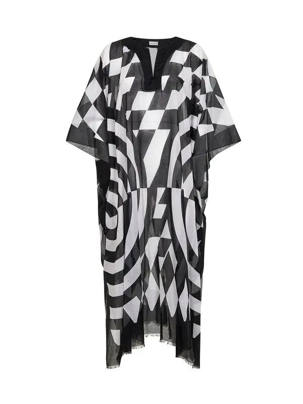 Dries Van Noten Printed Cotton Kaftan