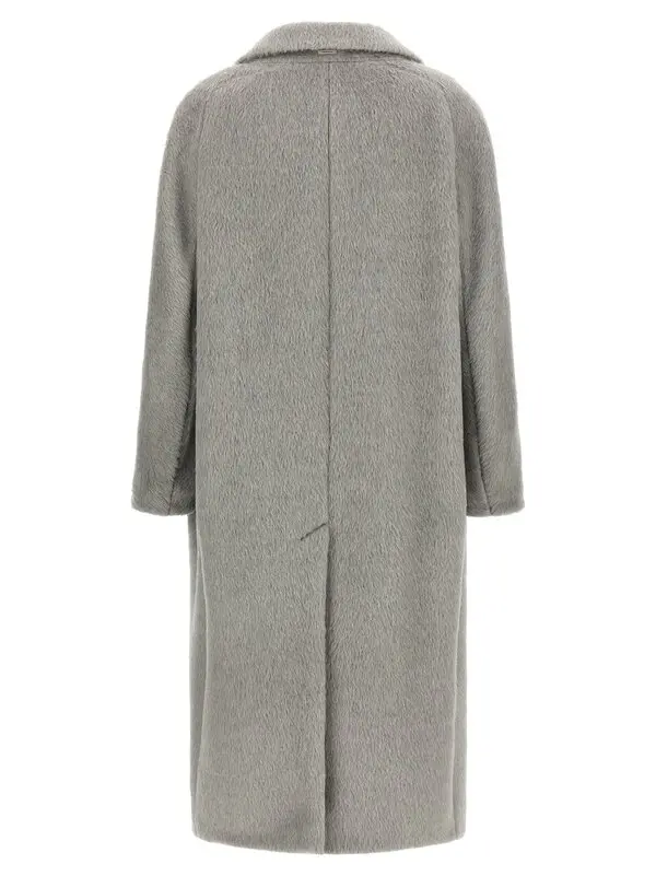 Max Mara Giorgia Long Wool Alpaca Cashmere Coat - Gray