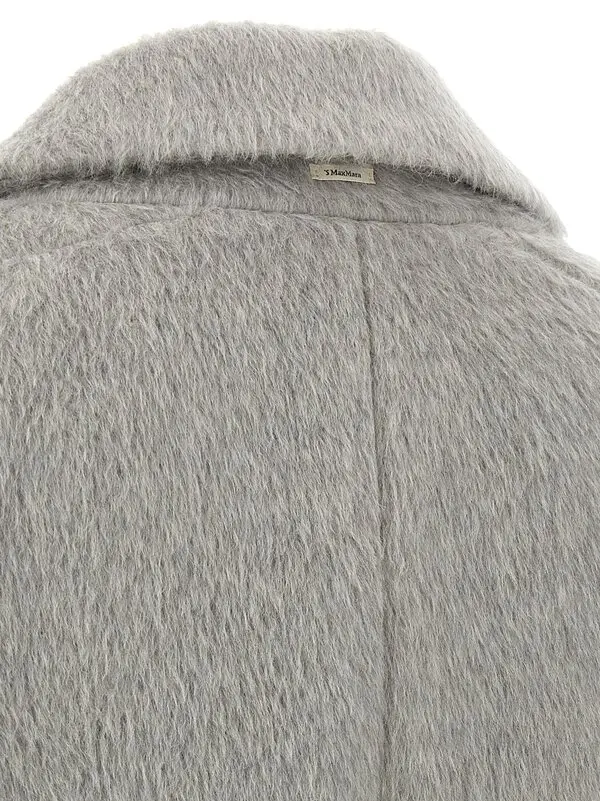 Max Mara Giorgia Long Wool Alpaca Cashmere Coat - Gray