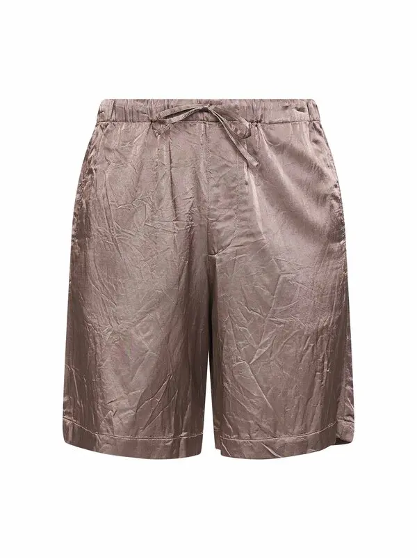 Dries Van Noten Old Rose Viscose And Cotton Shorts - Multicolor
