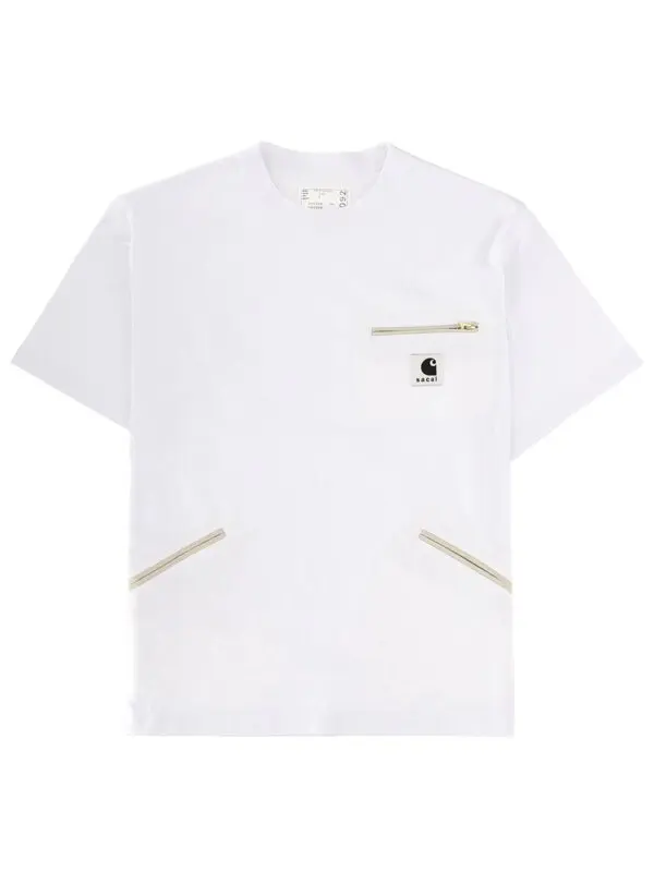 SACAI X CARHARTT WIP Cotton T-shirt - White