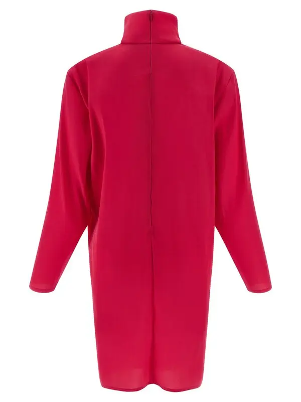 Saint Laurent Structured Shoulder Mini Dress