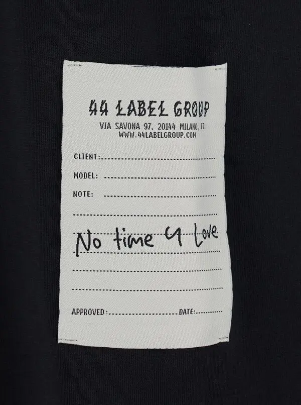 44 LABEL GROUP Crew Neck T-shirt With Logo On Front And Back In Cotton For