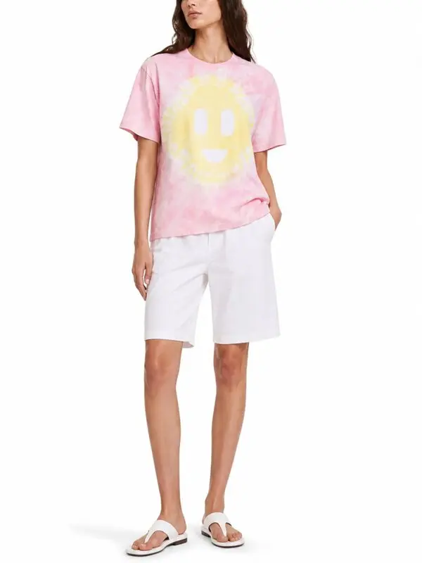 Casablanca Smile" Organic Cotton T-shirt - Pink