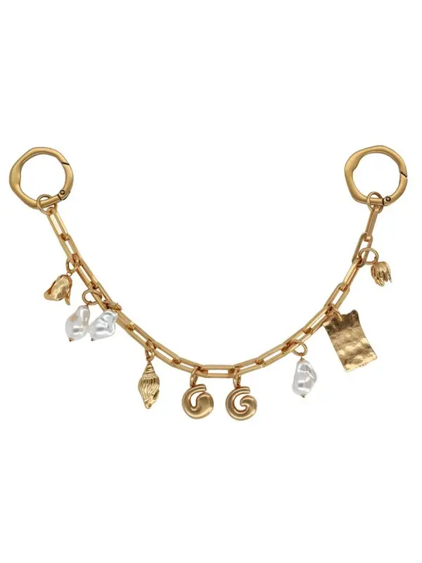 Cult Gaia Charm Bijou Embellished Chain - Gold