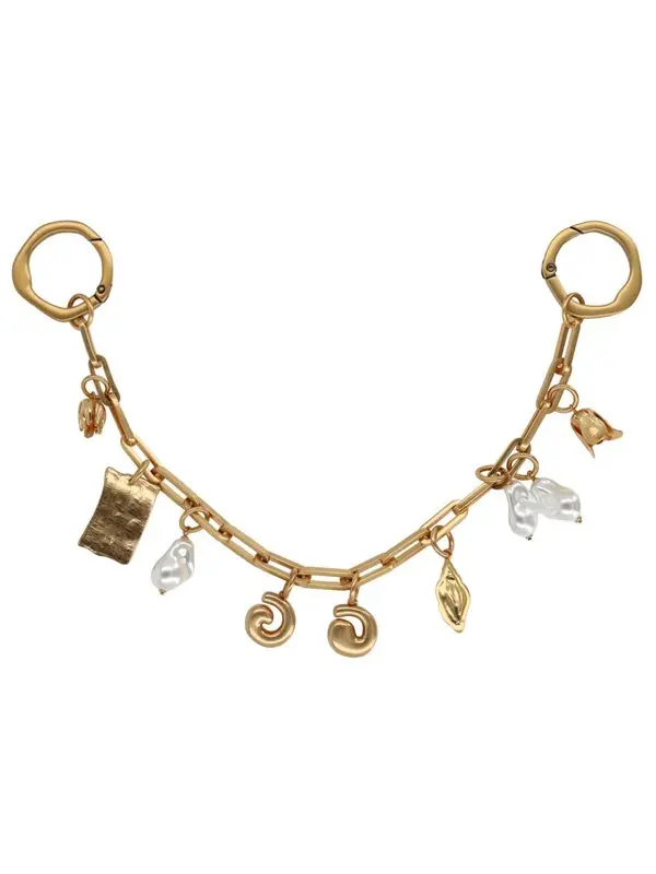Cult Gaia Charm Bijou Embellished Chain - Gold