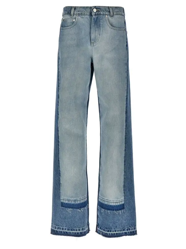 Stella McCartney Layered Wide Leg Jeans - Blue