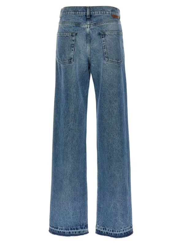 Stella McCartney Layered Wide Leg Jeans