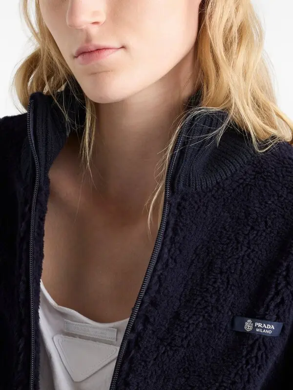 Prada Fleece Blouson Jacket - Multicolor