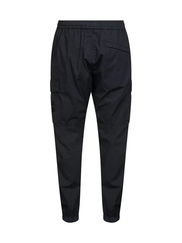 Stone Island Blue Parachute Canvas Cargo Trousers - Multicolor