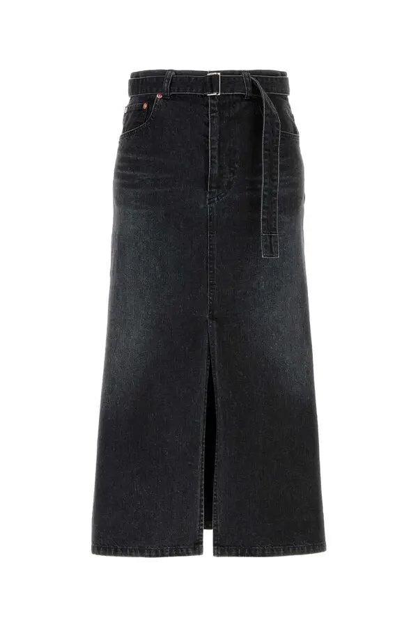 Sacai Denim Skirt - Black