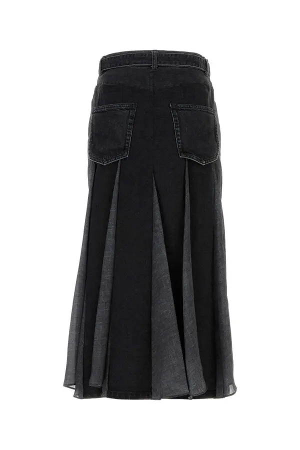 Sacai Denim Skirt - Black