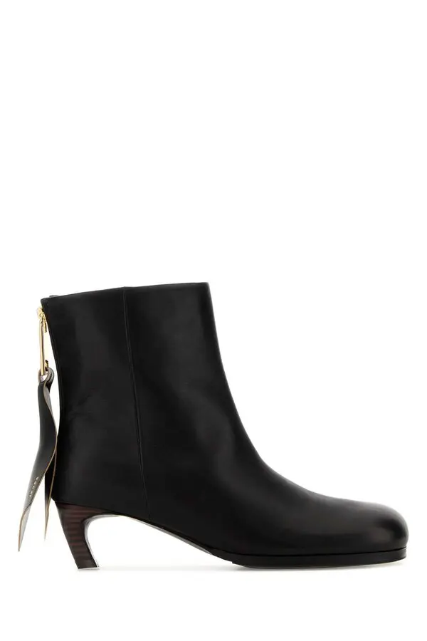 Sacai Leather Ankle Boots - Black