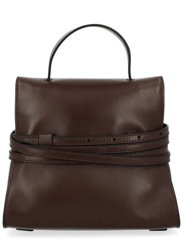 Moschino Borsa Tie Me Small - Brown