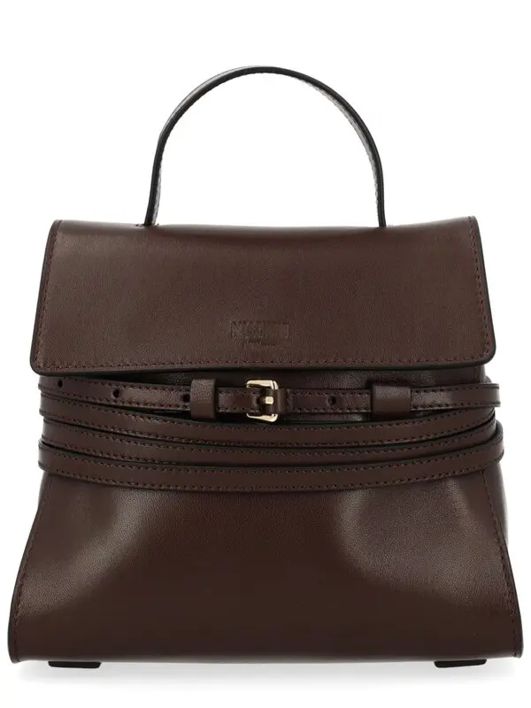 Moschino Borsa Tie Me Small - Brown