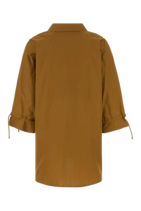 Max Mara Biscuit Poplin Adorni Blouse