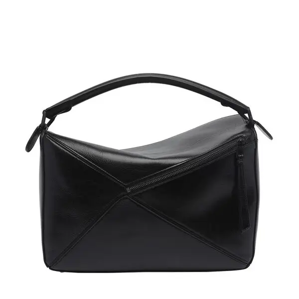 Loewe Large Puzzle Handbag - Black