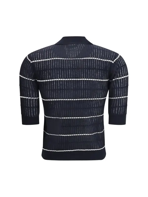 Max Mara Wool And Silk Polo - Blue