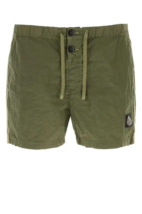 Stone Island Nylon Swimming Shorts - Green
