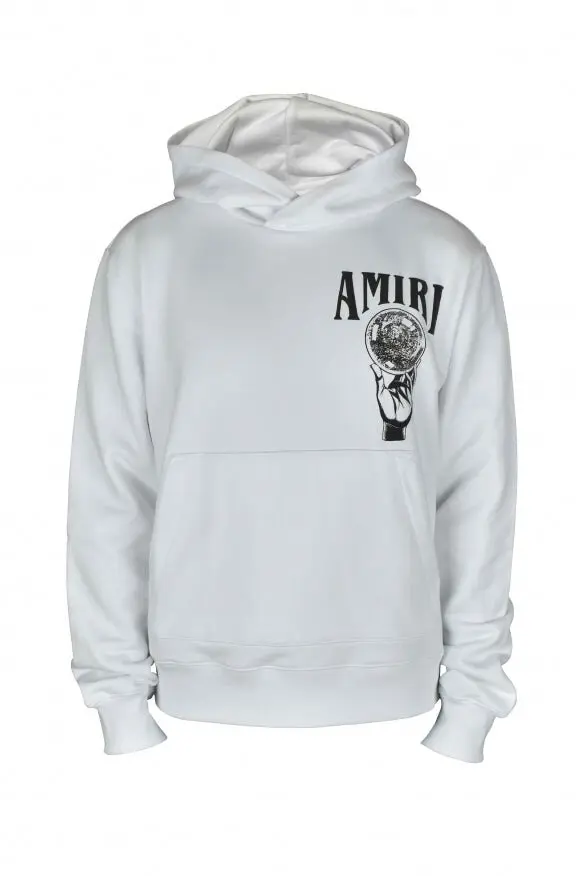 Amiri Crystal Ball Graphic Hoodie - White
