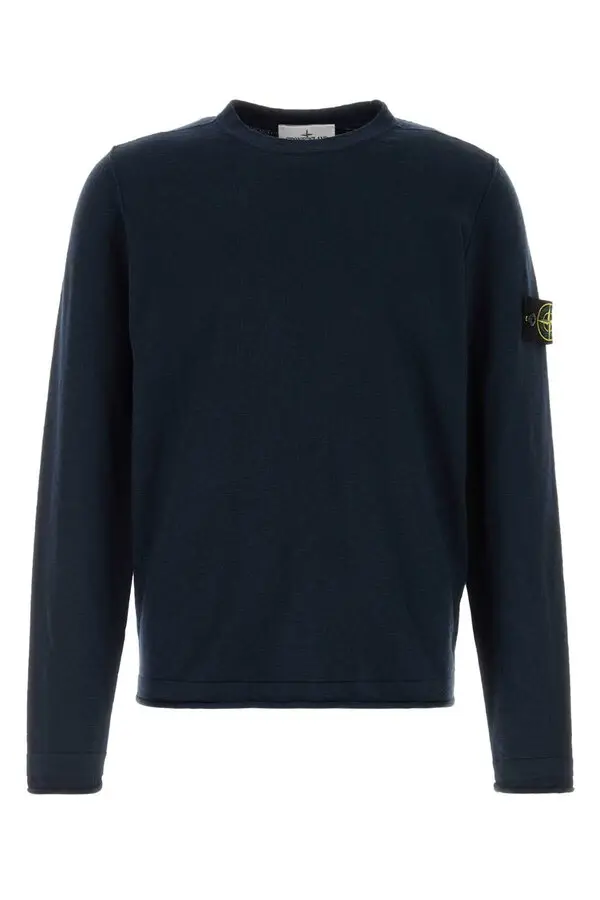 Stone Island Midnight Cotton Blend Sweater - Blue