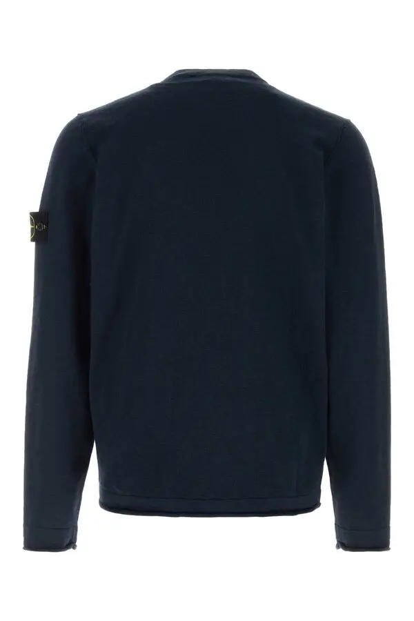 Stone Island Midnight Cotton Blend Sweater - Blue