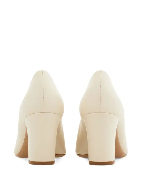 FERRAGAMO Leather Pumps With Gancini Buckle