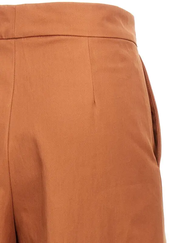 Dries Van Noten Wide-leg Pleated Cotton Trousers - Brown