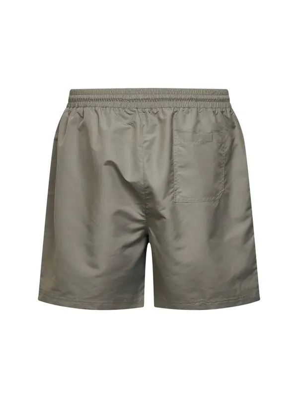 Brunello Cucinelli Khaki Nylon Swim Shorts